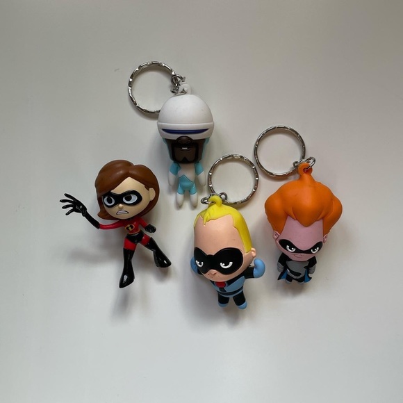 Disney | Toys | The Incredibles Pixar Keychain Set | Poshmark
